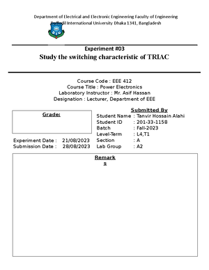 PP Sample 3 - Final year project - Final Year Project (COMP1682 ...