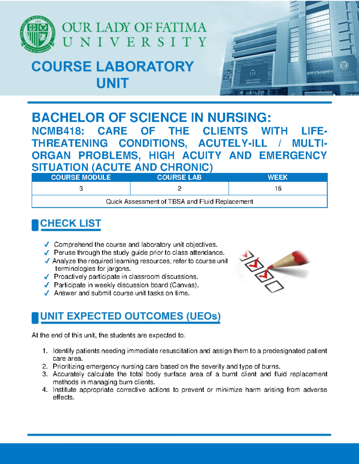 418RLE-M3-SL2 Quick Assessment of TBSA and Fluid Replacement - BACHELOR ...