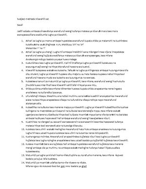 CBC lesson plan - WEEK 13: School Class Date Time Roll Strand /Theme ...