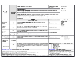 Week 6 Student Teaching Journal - PE Weekly Journal and Agenda Template ...