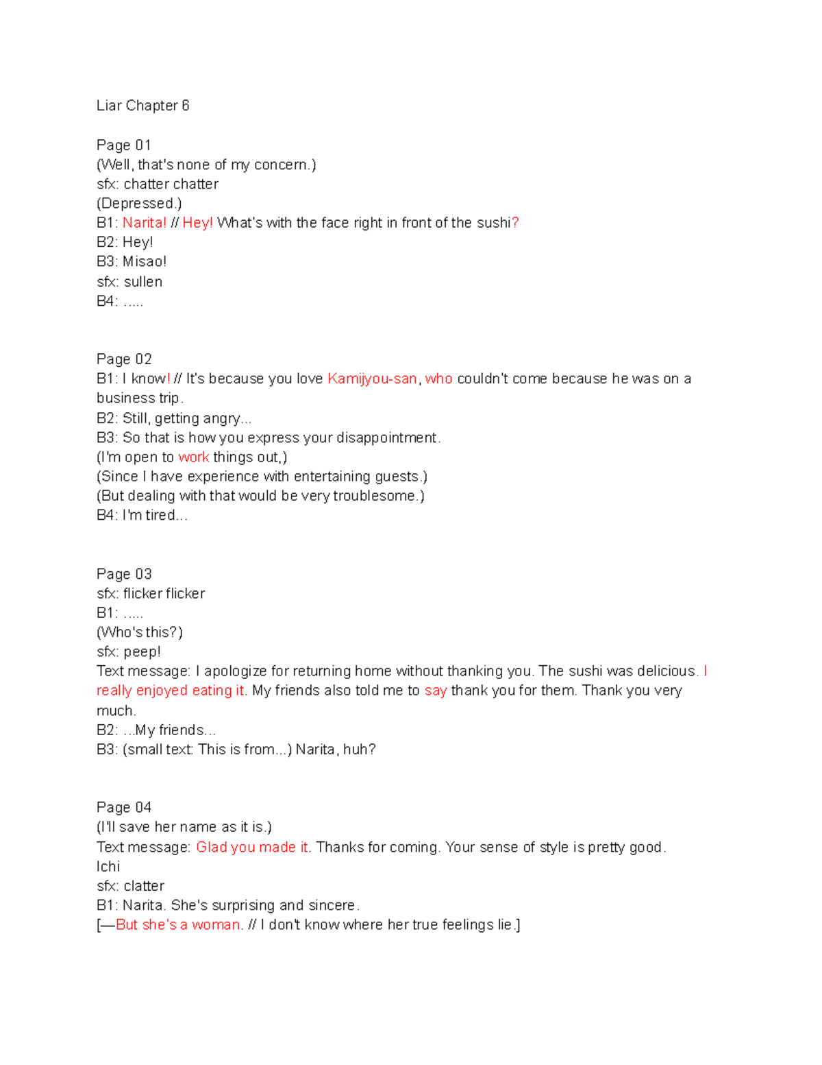 Translations (liar) - Liar Chapter 6 Page 01 (Well, that's none of my ...