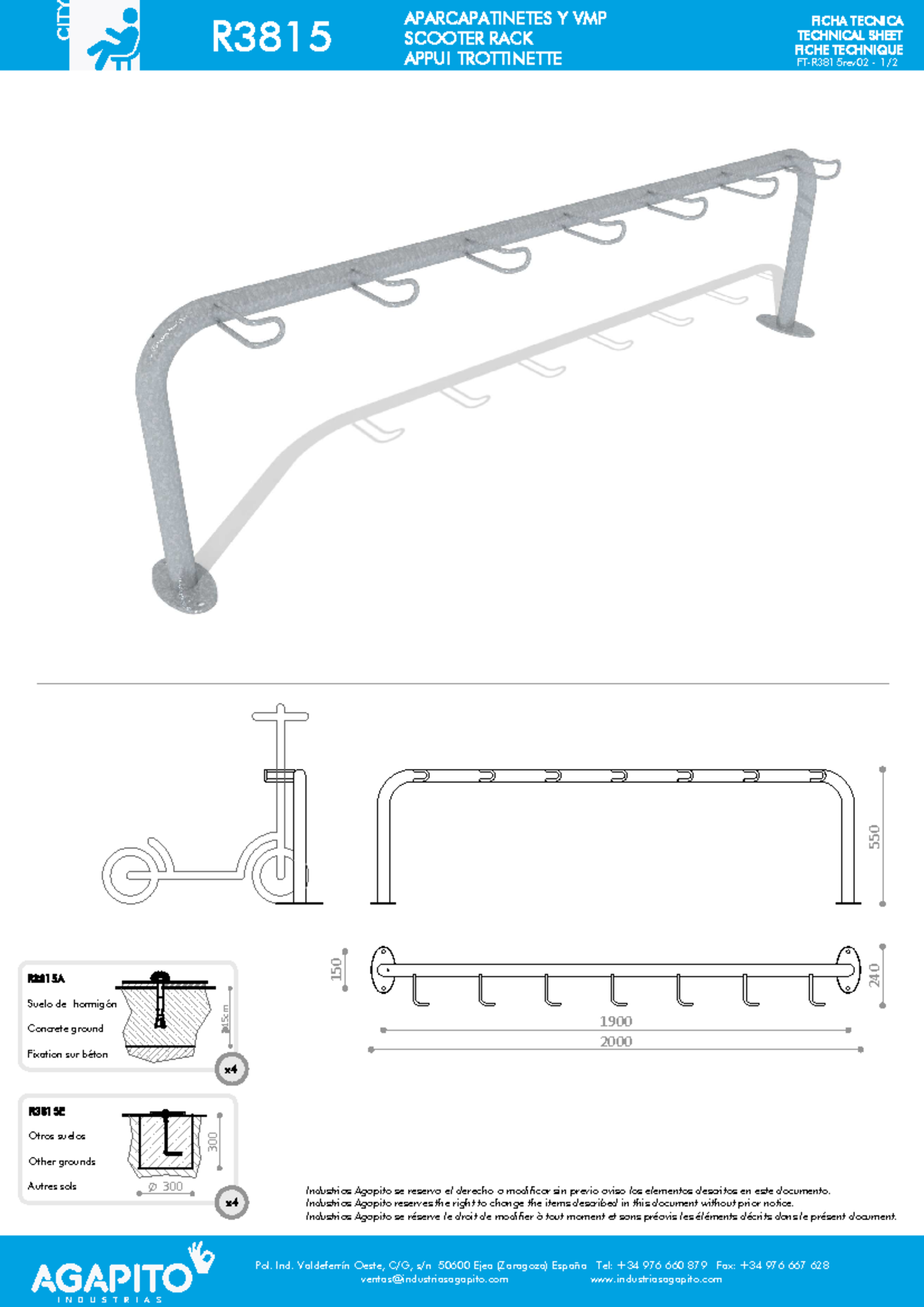 R3815-ft - Esquema - R3815A Suelo de hormigón Concrete ground Fixation ...