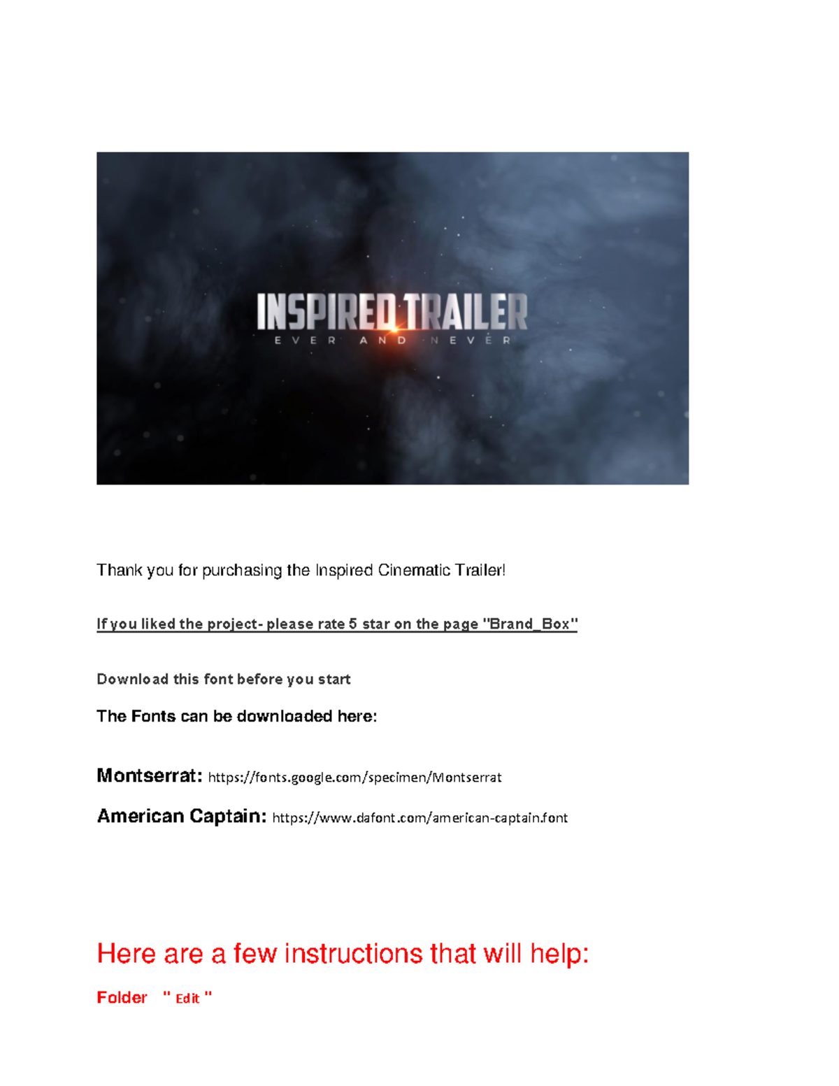 Help File - sas - Thank you for purchasing the Inspired Cinematic ...