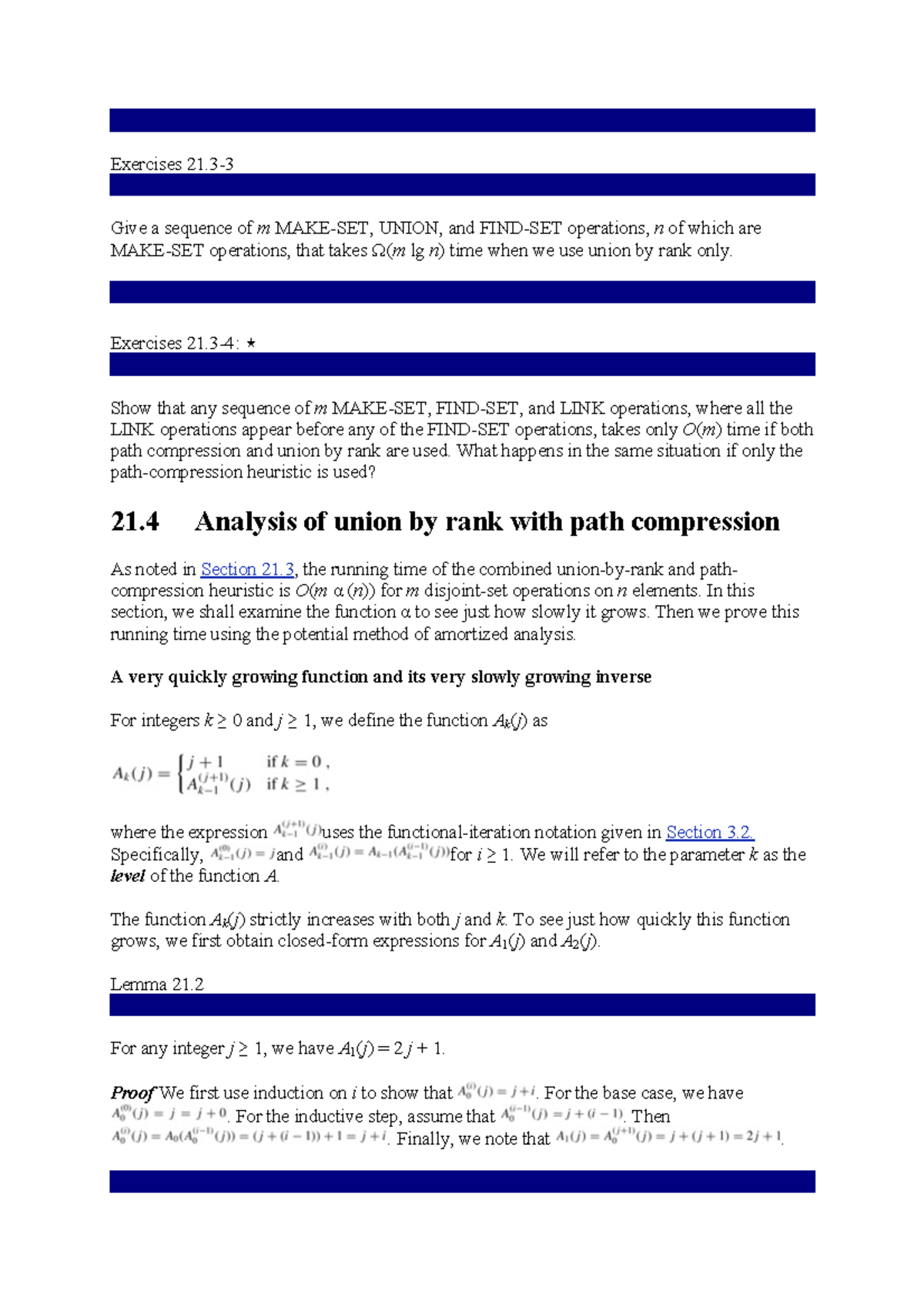 Algorithm Part 6 Data Structure Chapter 214 Exercises 21 Give A Sequence Of M Make Set 6264