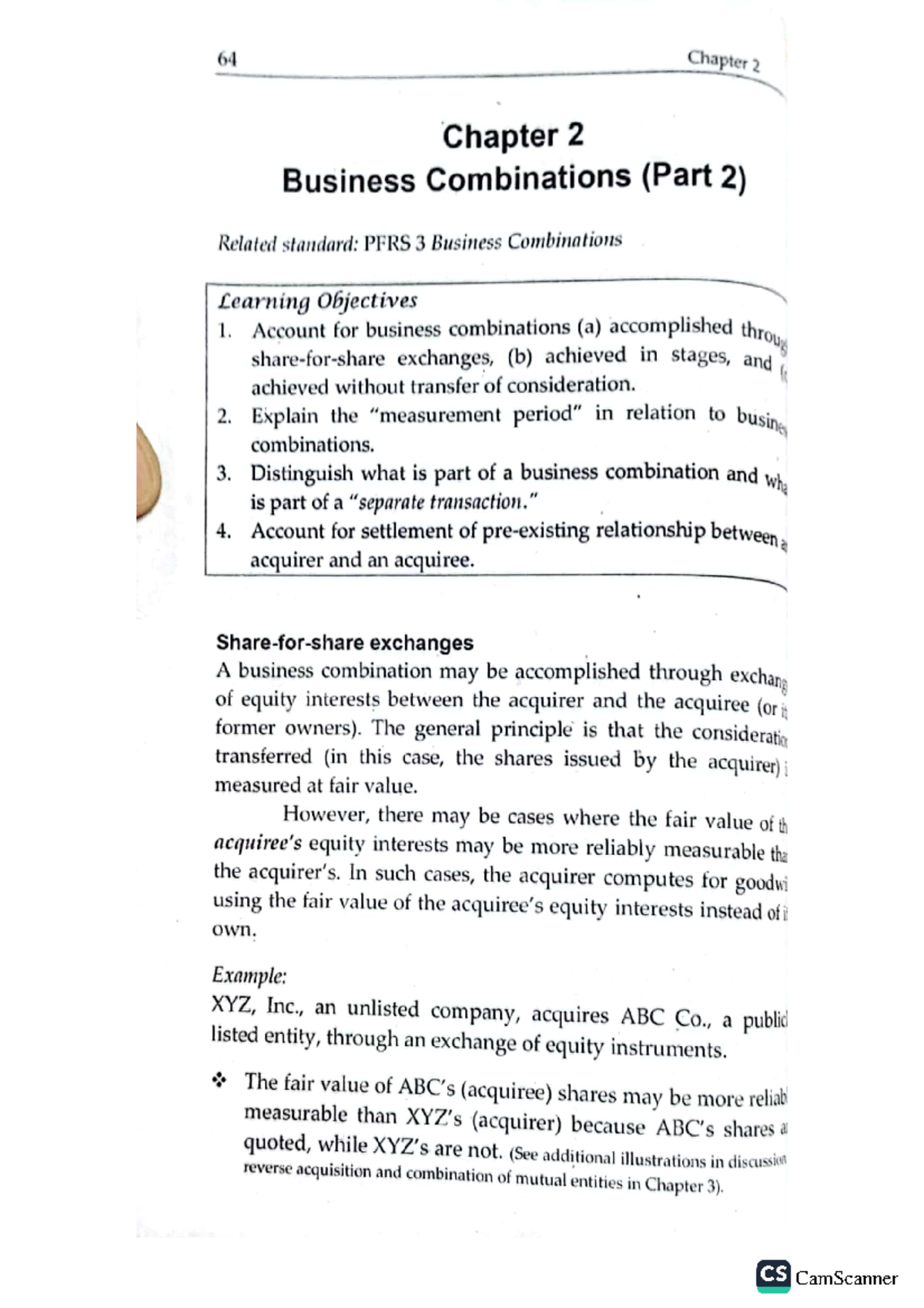Business Combination Chapter 2 - 64 Chapter 2 Chapter 2 Business ...