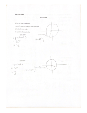 Homework 9 - MAT 130 - Studocu