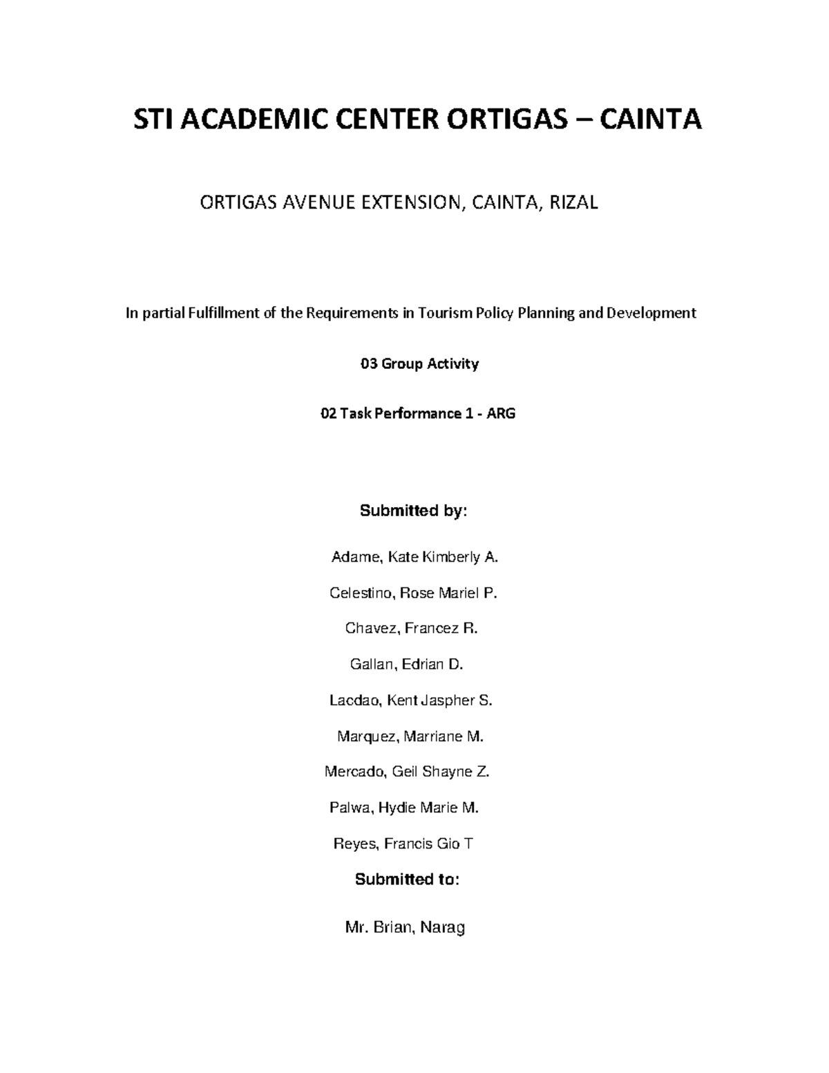 02-PT Group-3 Trickle-down in Palawan - STI ACADEMIC CENTER ORTIGAS ...