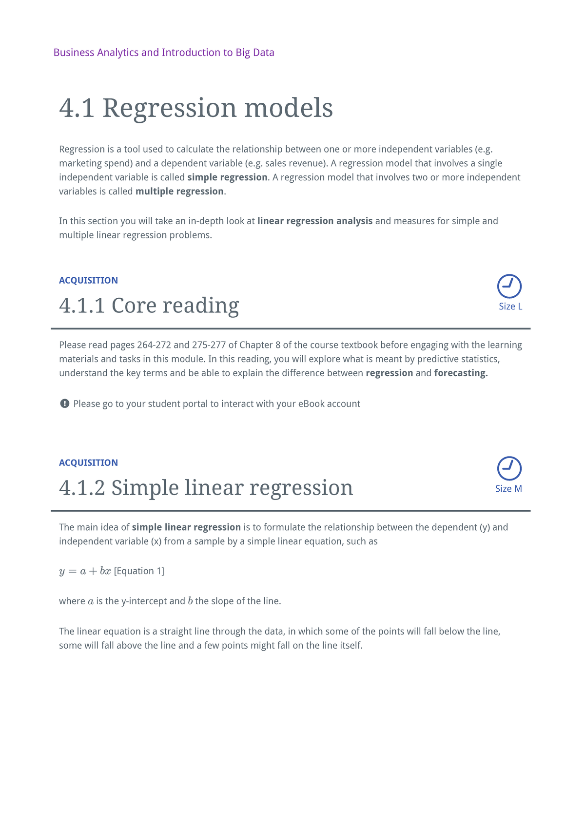 Regression models - Notes - Regression is a tool used to calculate the ...