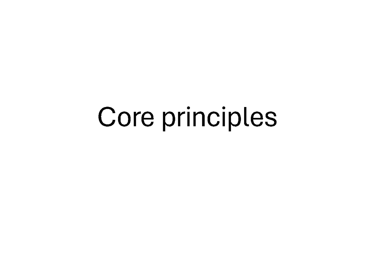 Crime crib - Core principles Core principles – Actus Reus Actus Reus ...
