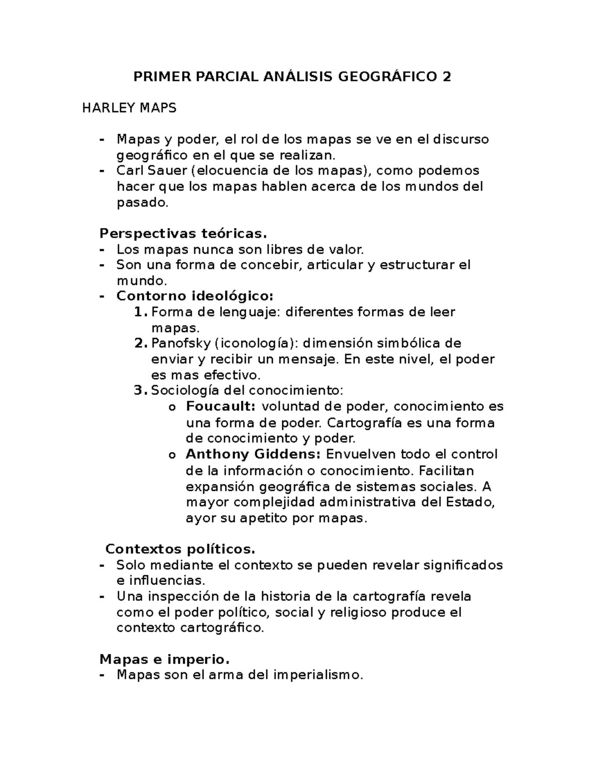 Analisis geografico maàs - PRIMER PARCIAL 2 HARLEY MAPS Mapas y poder ...