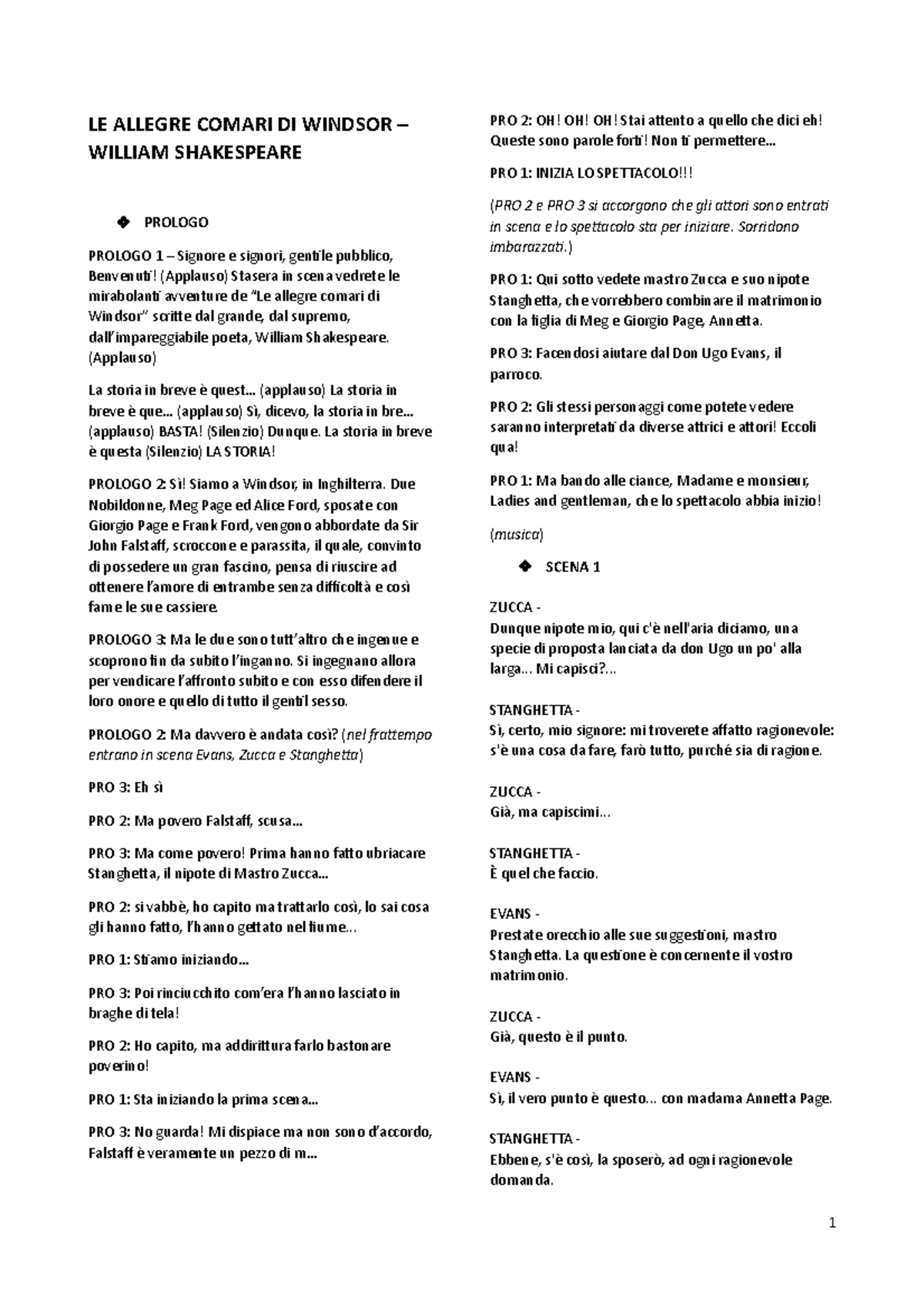 LE Allegre Comari DI Windsor - copione BASE 2023 - LE ALLEGRE COMARI DI ...