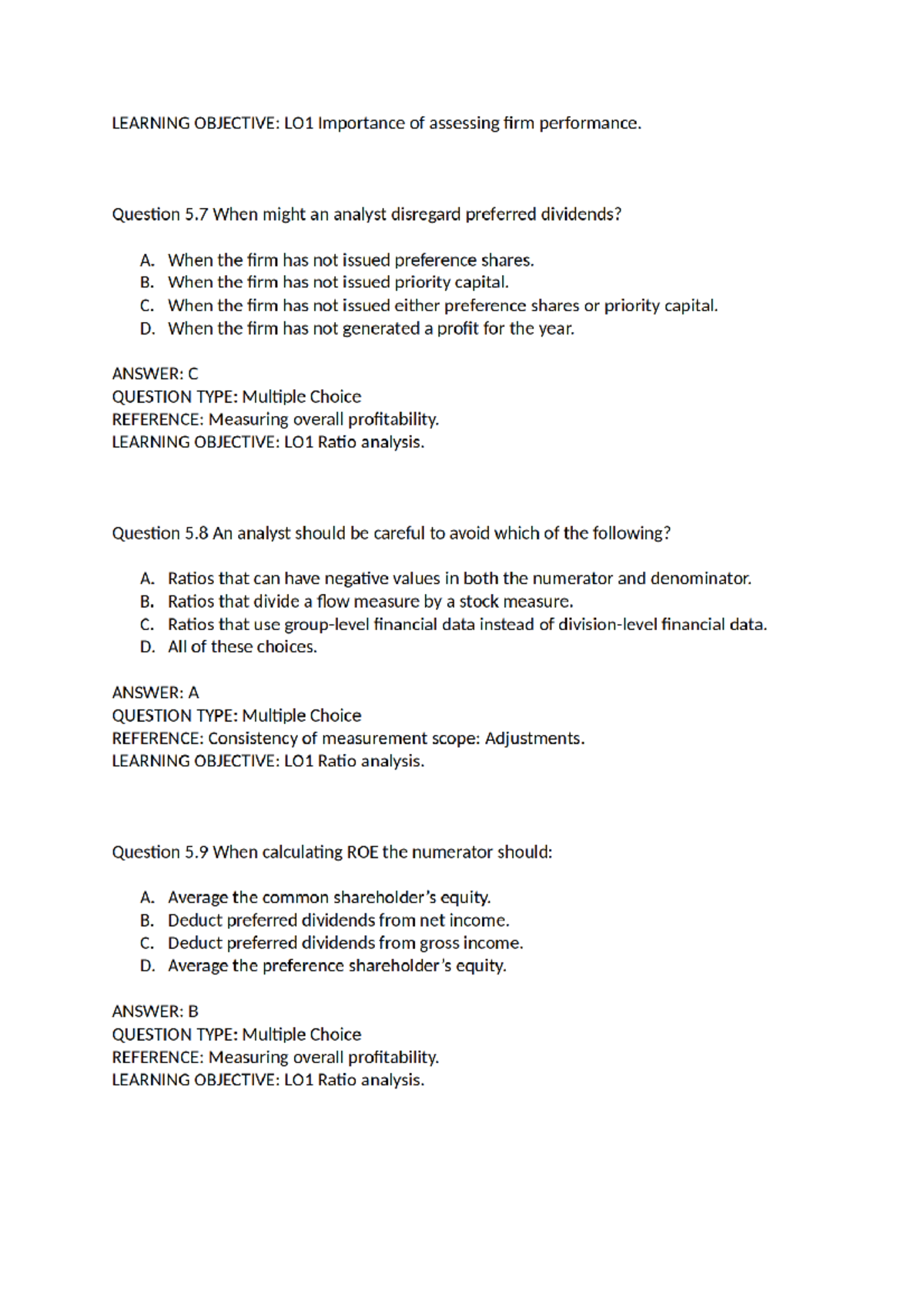 Test Questions with Answers - First Year English - Studocu