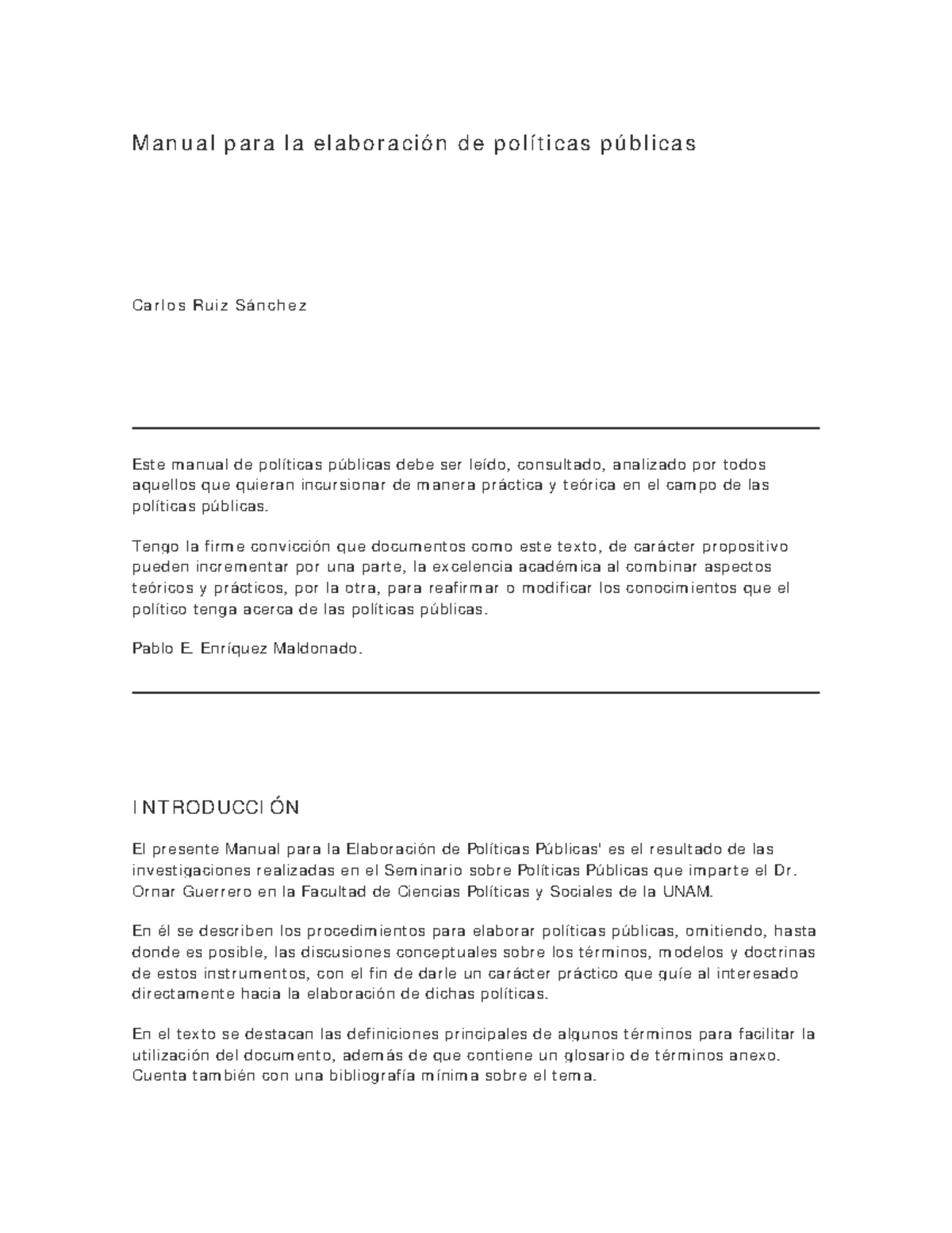 Cepal - M a n u a l p a r a l a e l a b o r a ci ó n d e p o l ít i ca ...