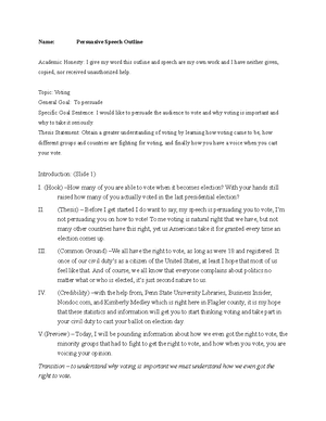 Persuasive speech - fast food - Topic: Do not eat fast food General ...