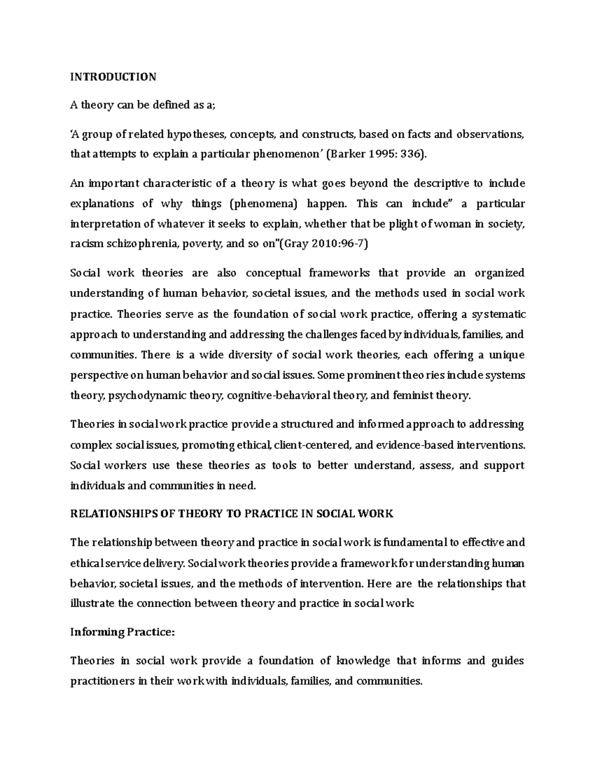 Shufra - CONFUSING - INTRODUCTION A theory can be defined as a; ‘A ...