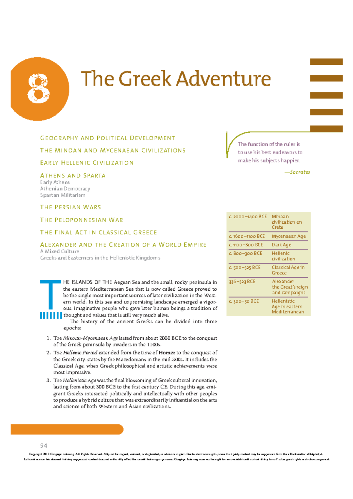Greek Civilization - ####### 94 8 The Greek Adventure G E O G R A P H Y ...