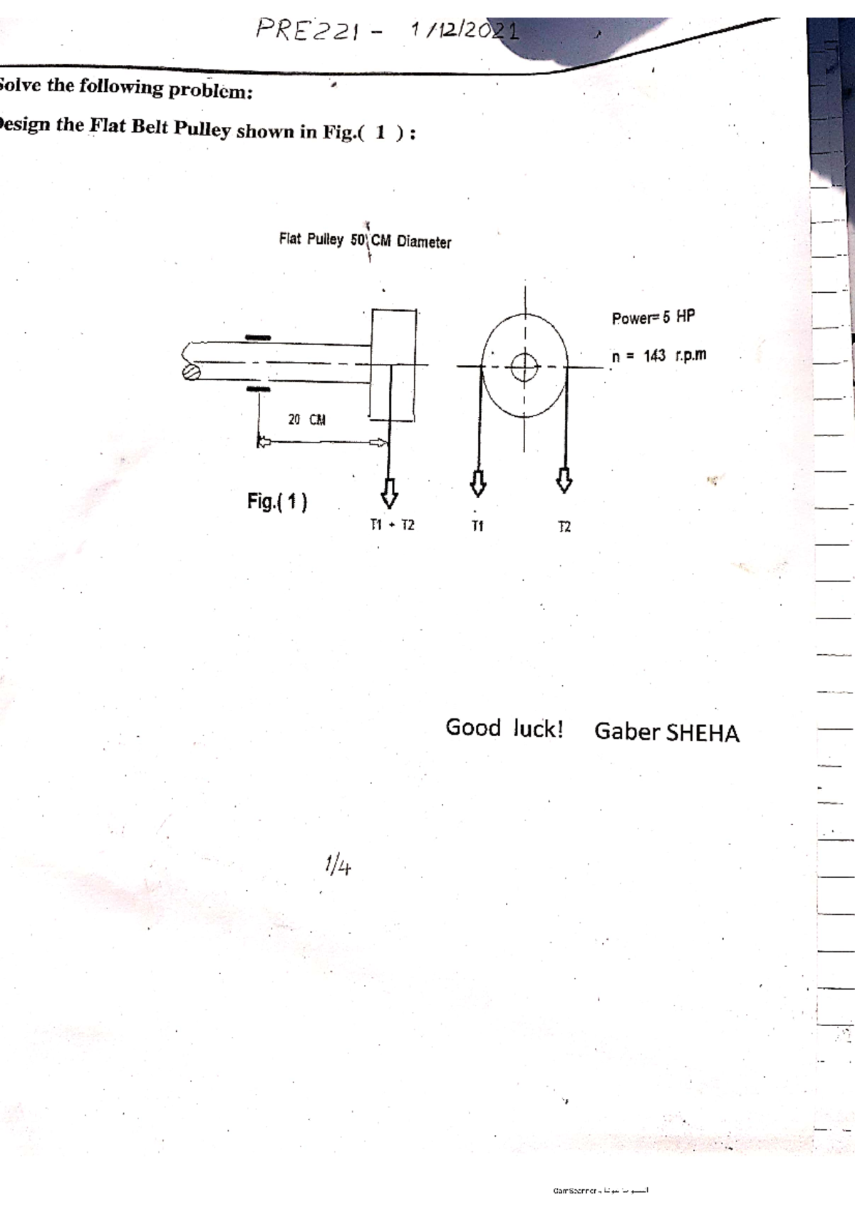 Prob 3 - Prob 3 solution - Design of Machine Elements - Studocu