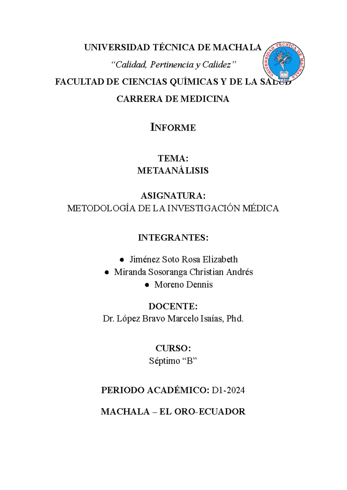 2. Informe - información sobre temas especificos de metodología de la ...