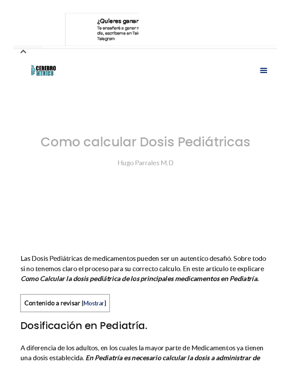 Como Calcular Dosis Pediatricas Paso a Paso + Ejemplos - Como calcular ...