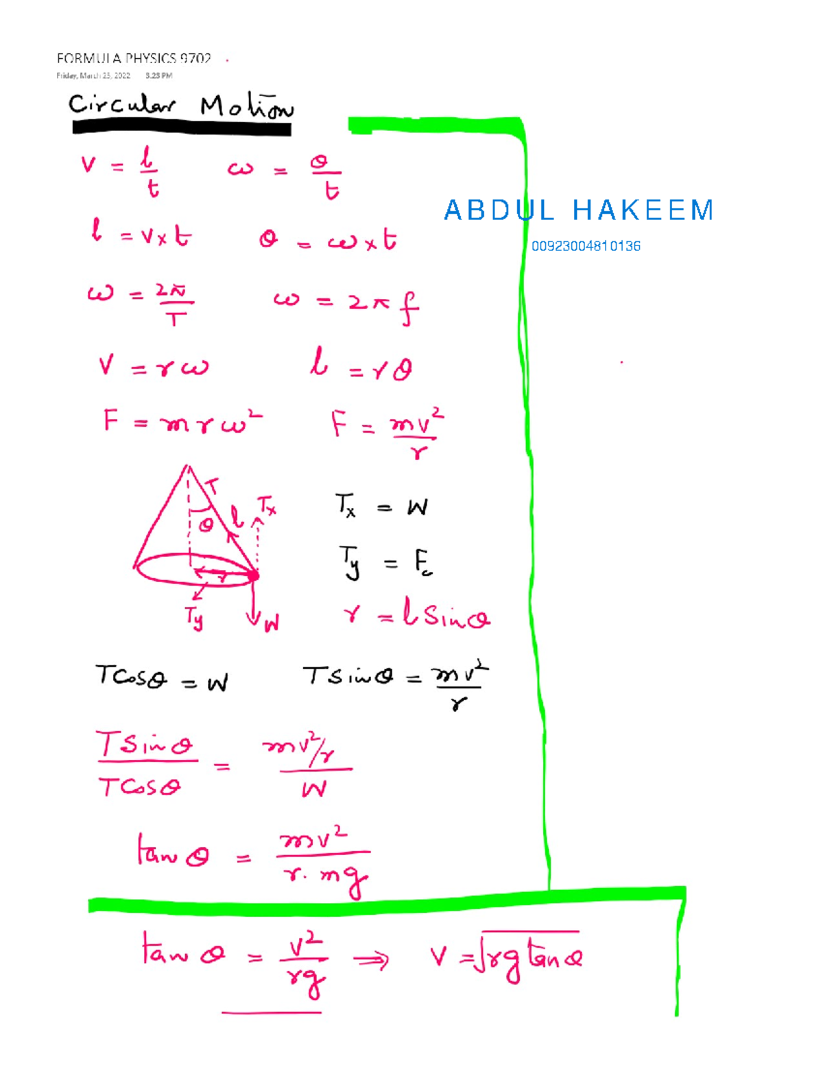 A Level Physics Formula Sheet - Applied Physics - Studocu