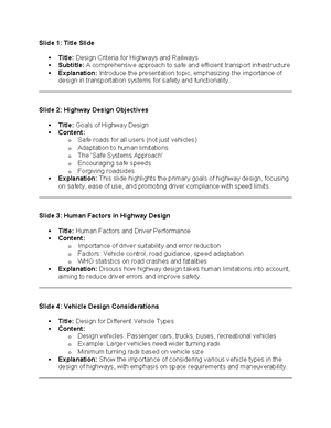Topic 4 - Design Criteria for Highways - Design Criteria for Highways ...