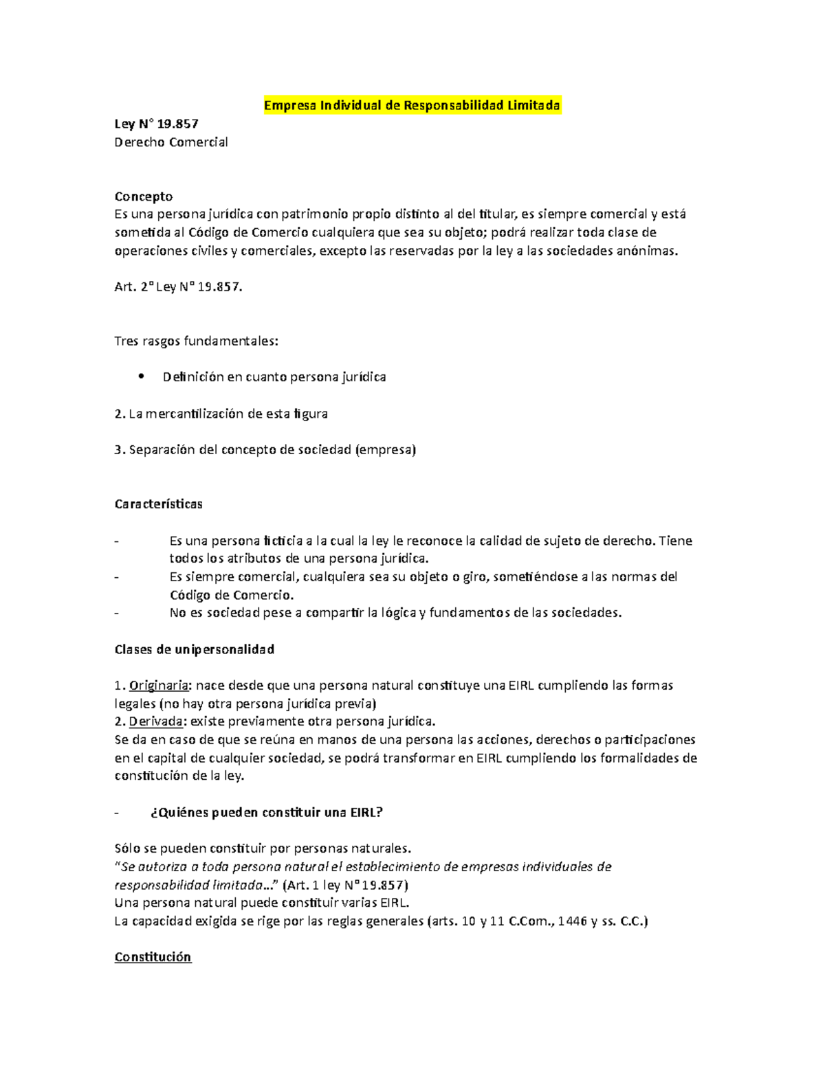 Empresa individual de responsabilidad limitada 2ppt - Empresa ...