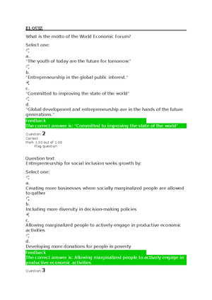 QM QUIZ 4 - self quizz - QM QUIZ 4 Which is the first step of the 5S method? Question 1Answer a ...