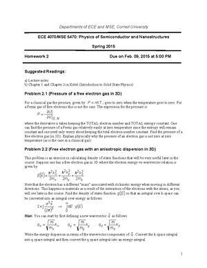 Seminar assignments - Homework 7 solutions - ECE 4070 - Departments of ...