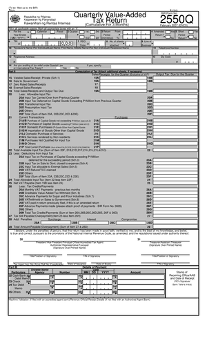 TAX 401 BIR Form 2551Q Quarterly Percentage Tax Return - Taxation - Studocu