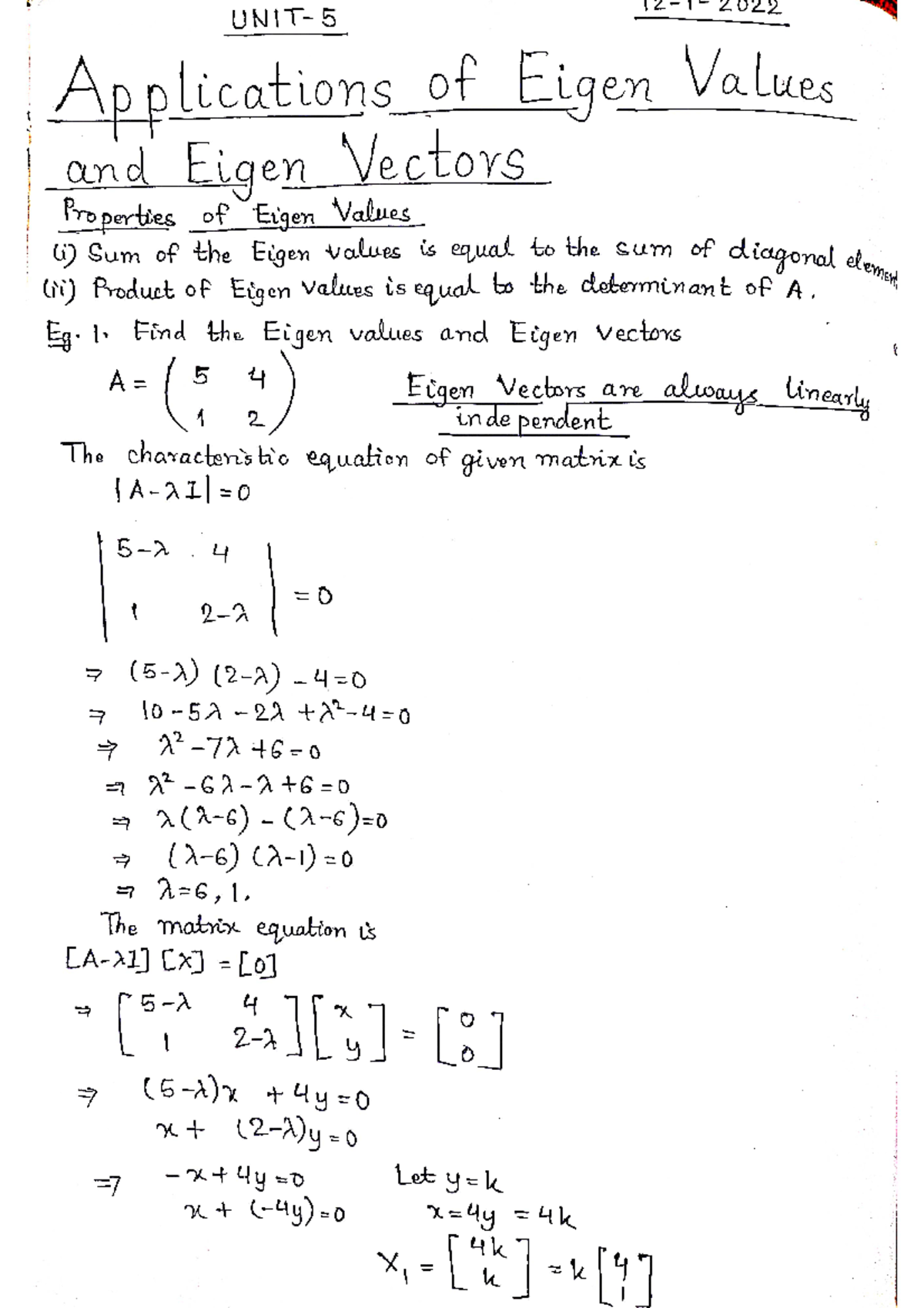 UNIT 5 - Engineering Mathematics - Studocu