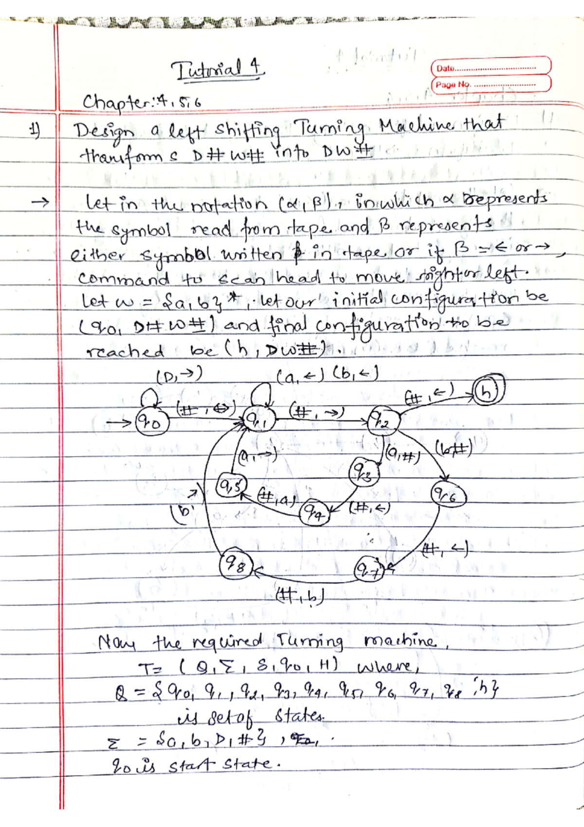 Toc@-tut4 - Tutorial with answers - Computer Engineering - Studocu