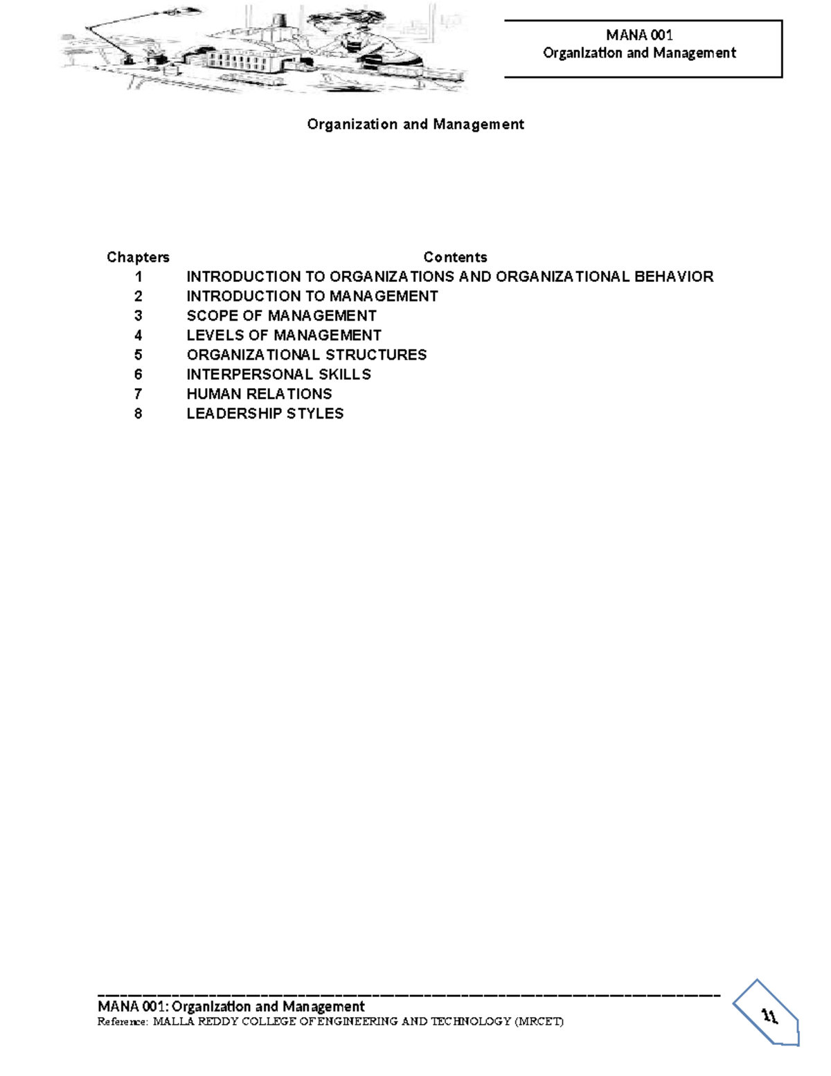 Organization and Management - Organization and Management Organization ...