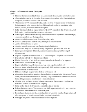 BIOL 1100 - Principles of Biology I Study Guide Chapters 4-6 -Cells are ...