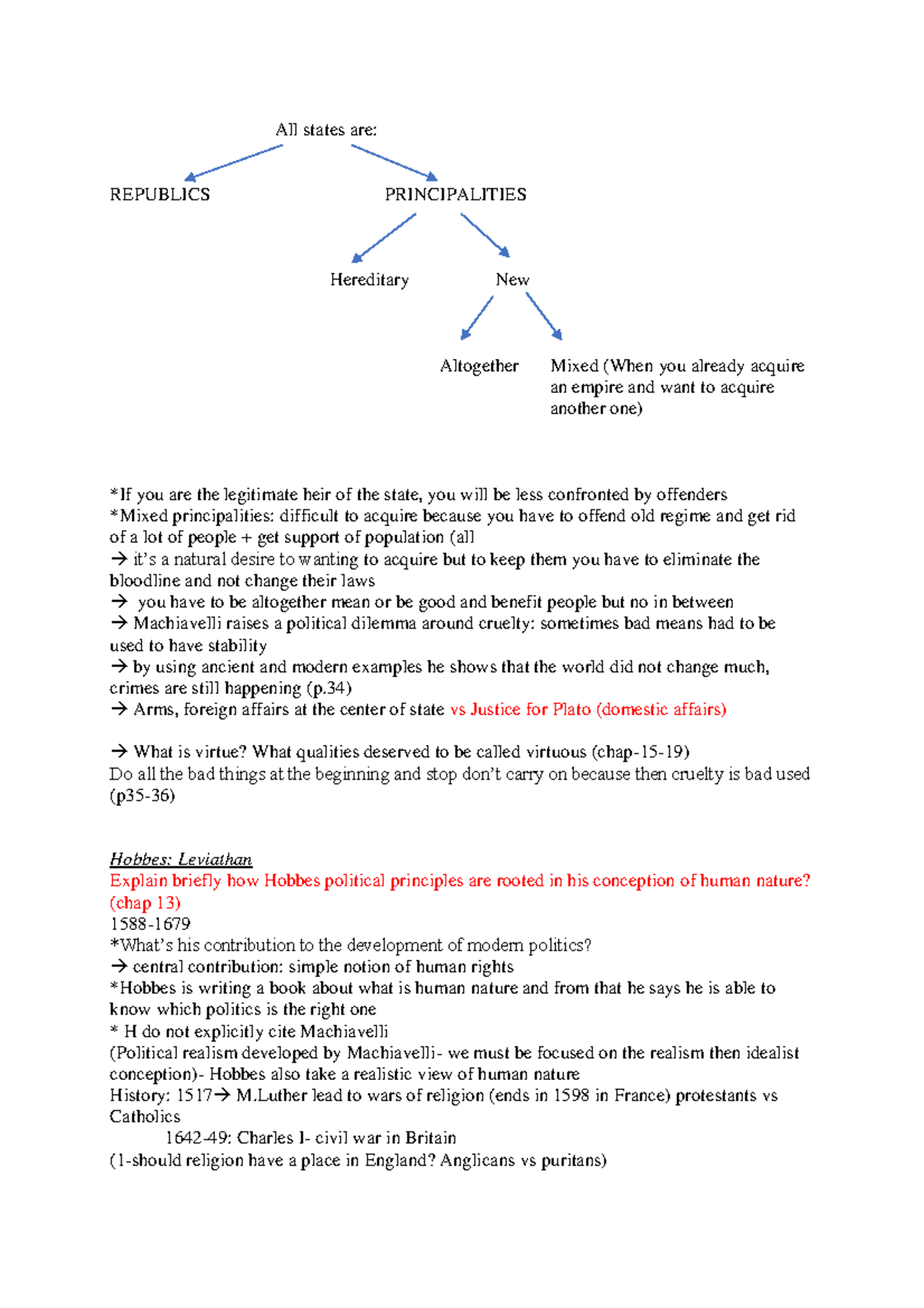 POLI 206 notes on Hobbes - Eric Buzzetti : HB 507 12 th floor – office ...