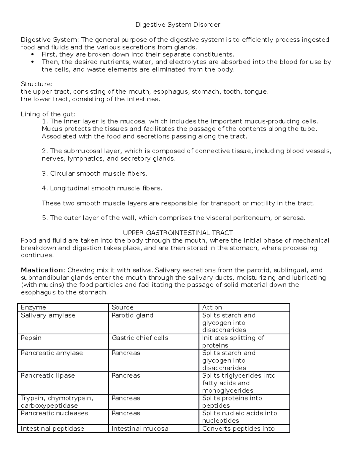 Chapter 17-digestion textbook - Digestive System Disorder Digestive ...