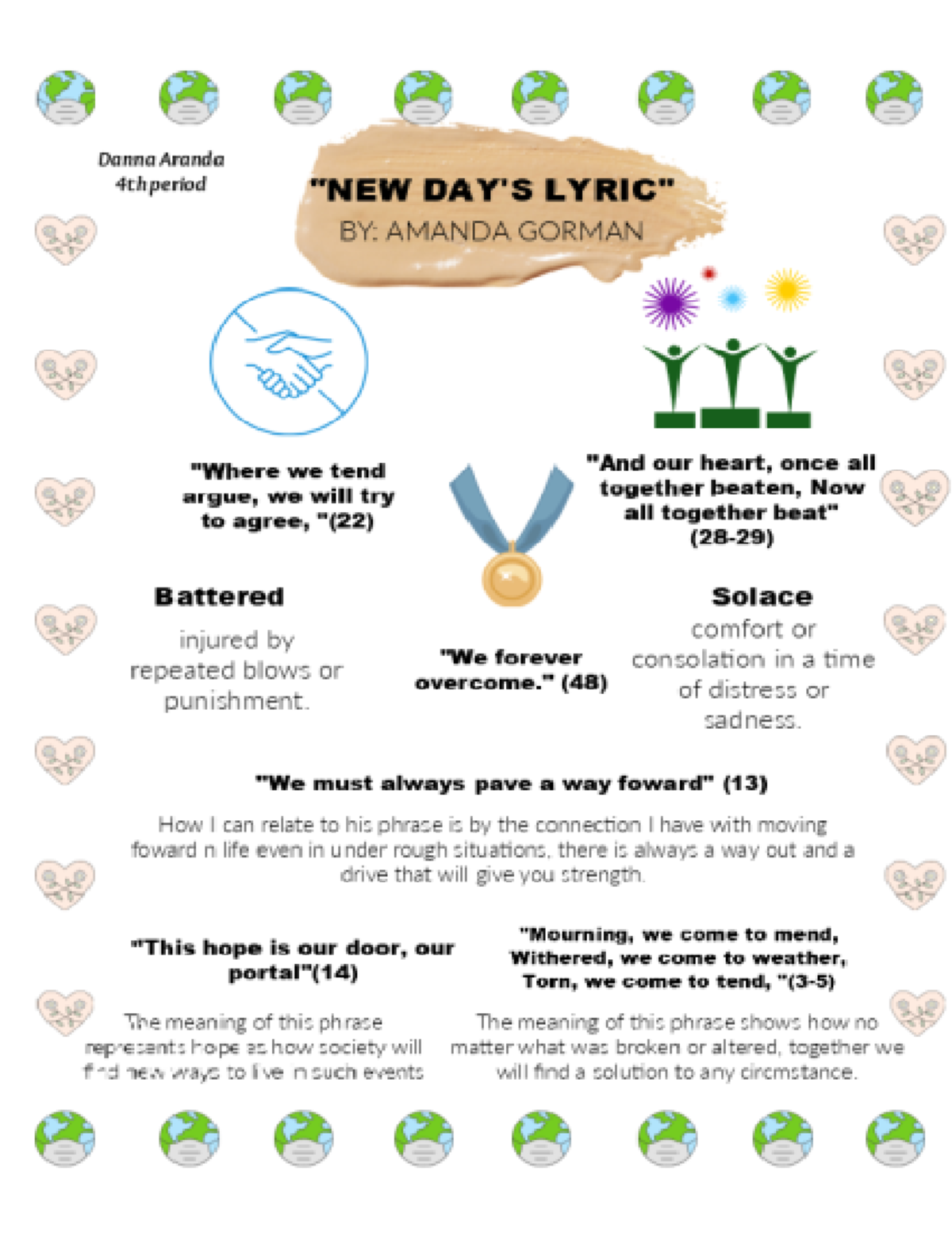 Into the Doc New Days Lyric 2022 amandas poem - ENGL 6003 - Studocu