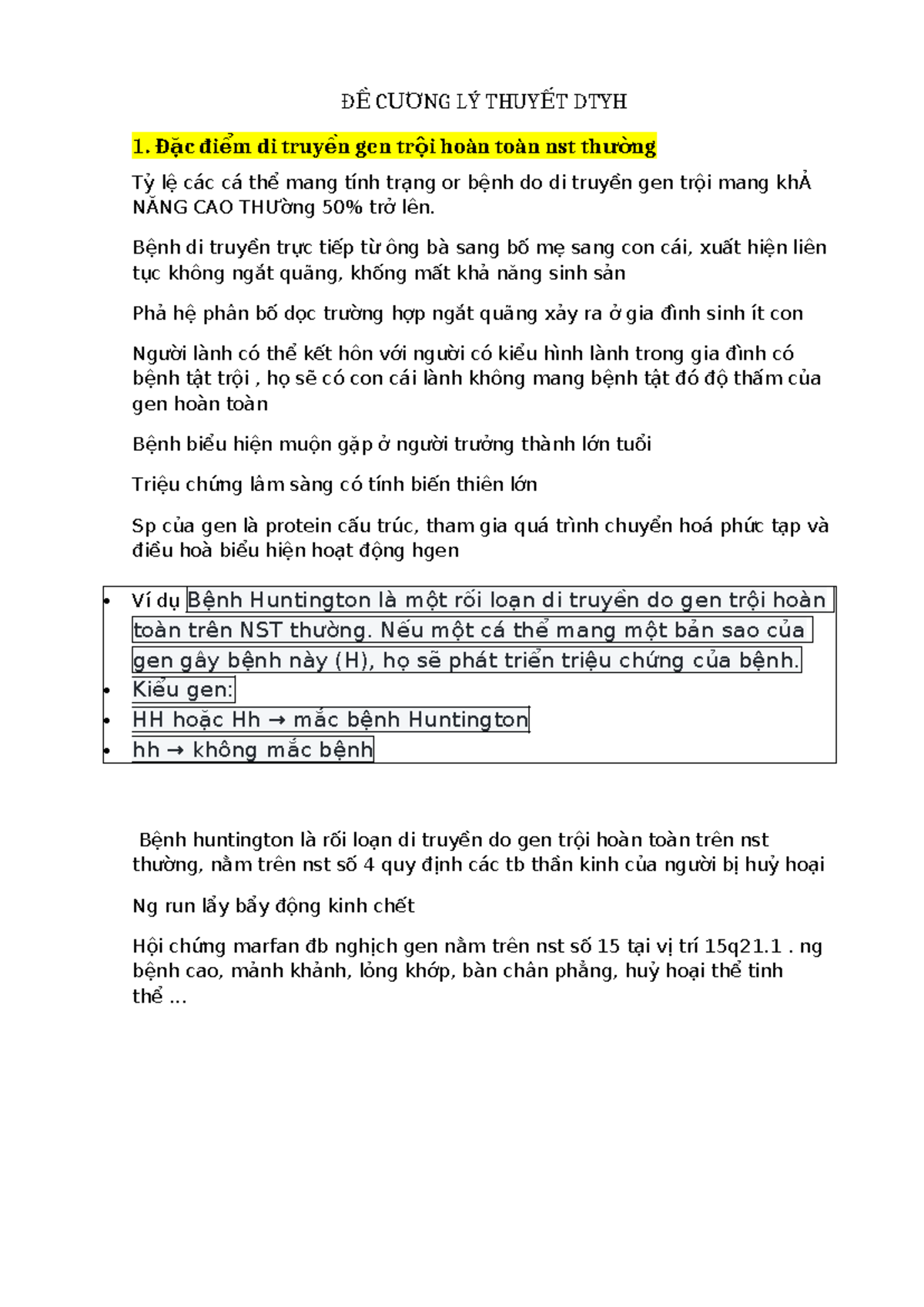 ĐỀ CƯƠNG LÝ THUYẾT DTYH - kham khao - Đ Ề C ƯƠNG LÝ THUY ẾT DTYH 1. Đ ...