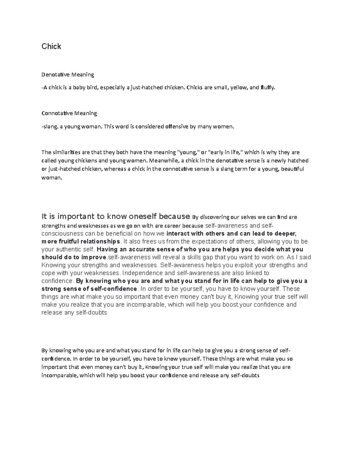 Chick - wow graphes - Chick Denotative Meaning -A chick is a baby bird ...