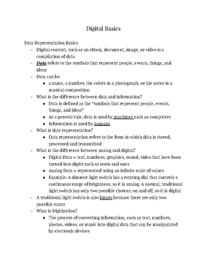 Module 1 - Digital Sound - Digital Sound Digital Audio Basics - Digital Audio is music, speech ...