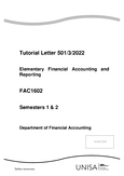 FAC1503 - Unisa - Financial Accounting Principles - Studocu