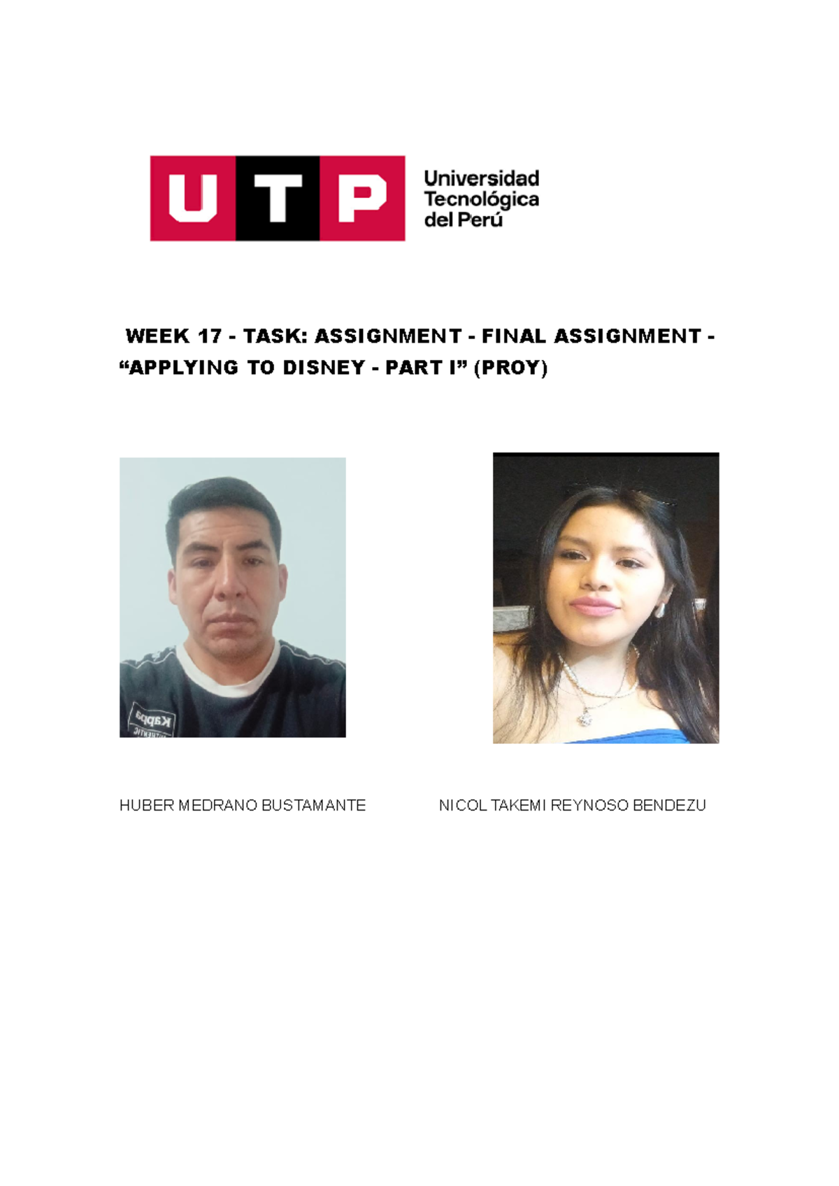 Week 17 - semana 17 - ingles, tarea - WEEK 17 - TASK: ASSIGNMENT ...