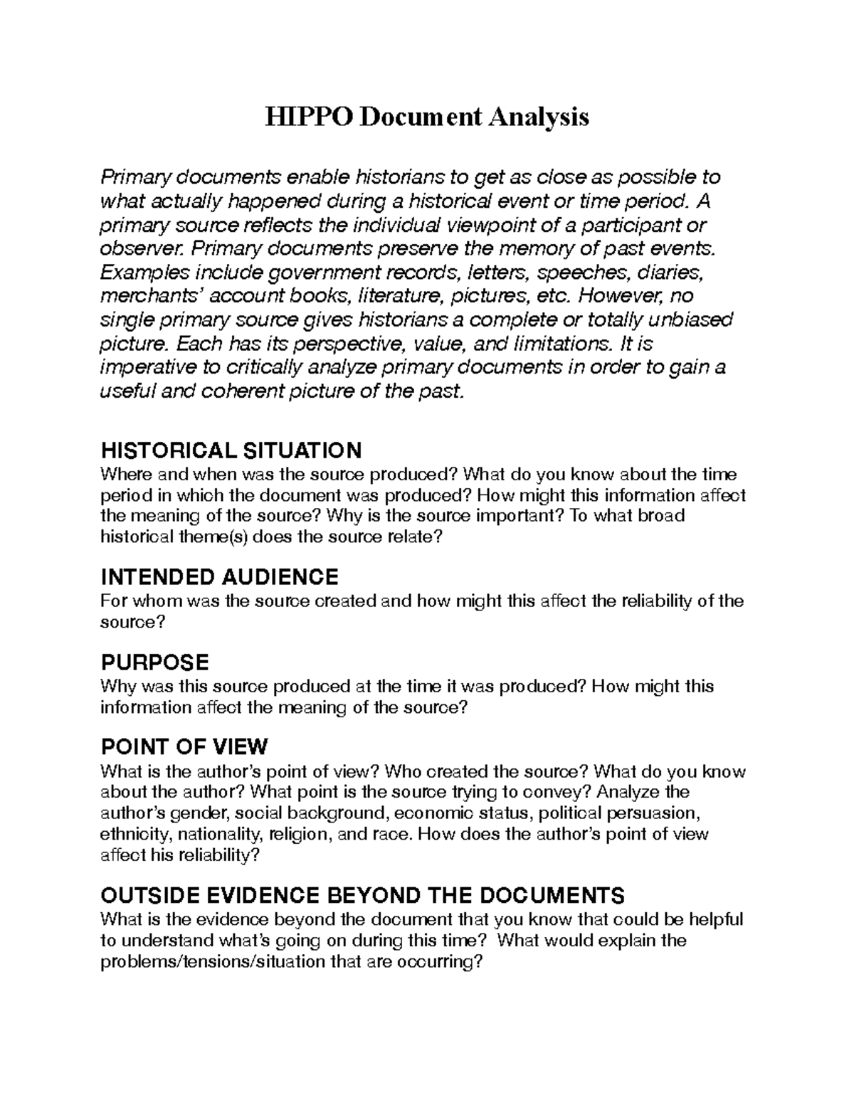 APWorld Hippodocument Analysis-1 - HIPPO Document Analysis Primary ...