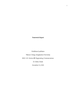 Arduino Project - Rubric - EDD 103 – Engineering Communications – Fall ...