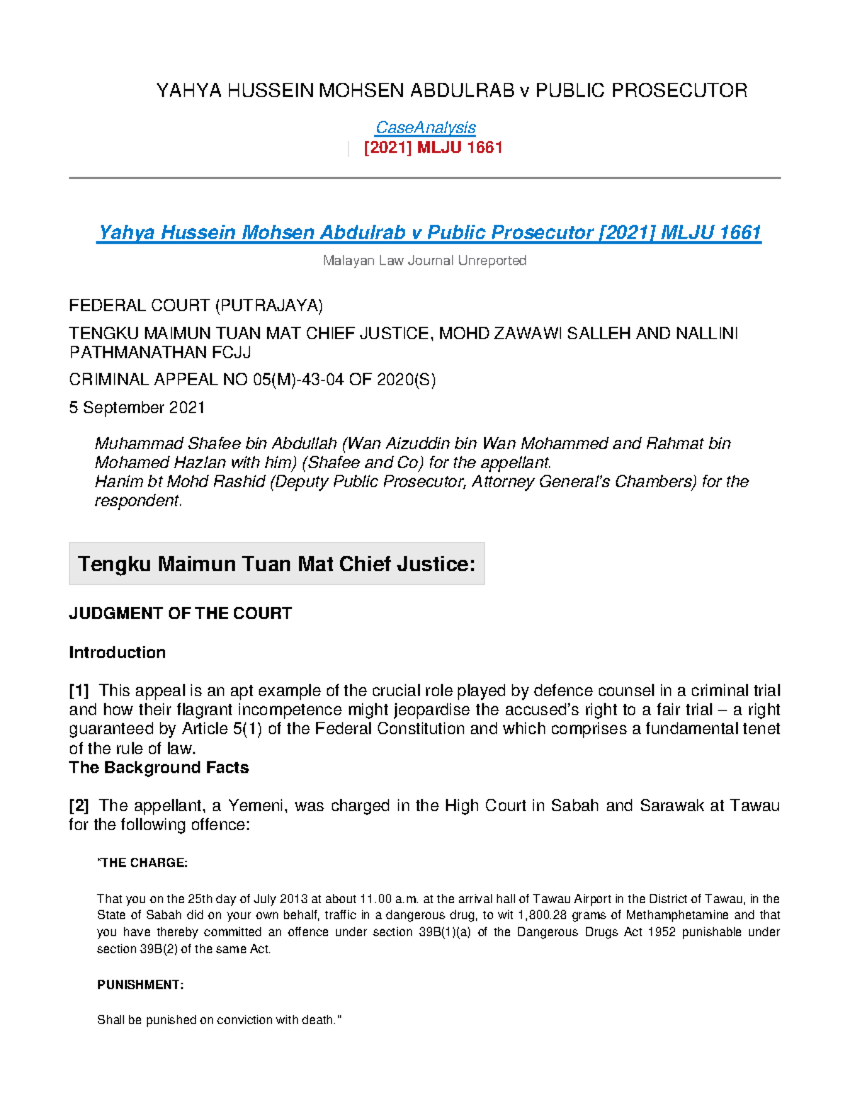 Yahya Hussein Mohsen Abdulrab v Public Prosecutor [2021 - Hanim bt Mohd ...
