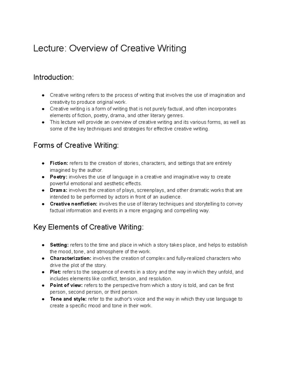 Advanced Foundations of College English (EGL-0090) Lecture 36- Overview ...