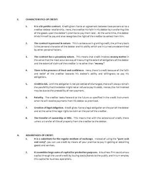 credit system and history of banking of the Philippines - H. CREDIT ...