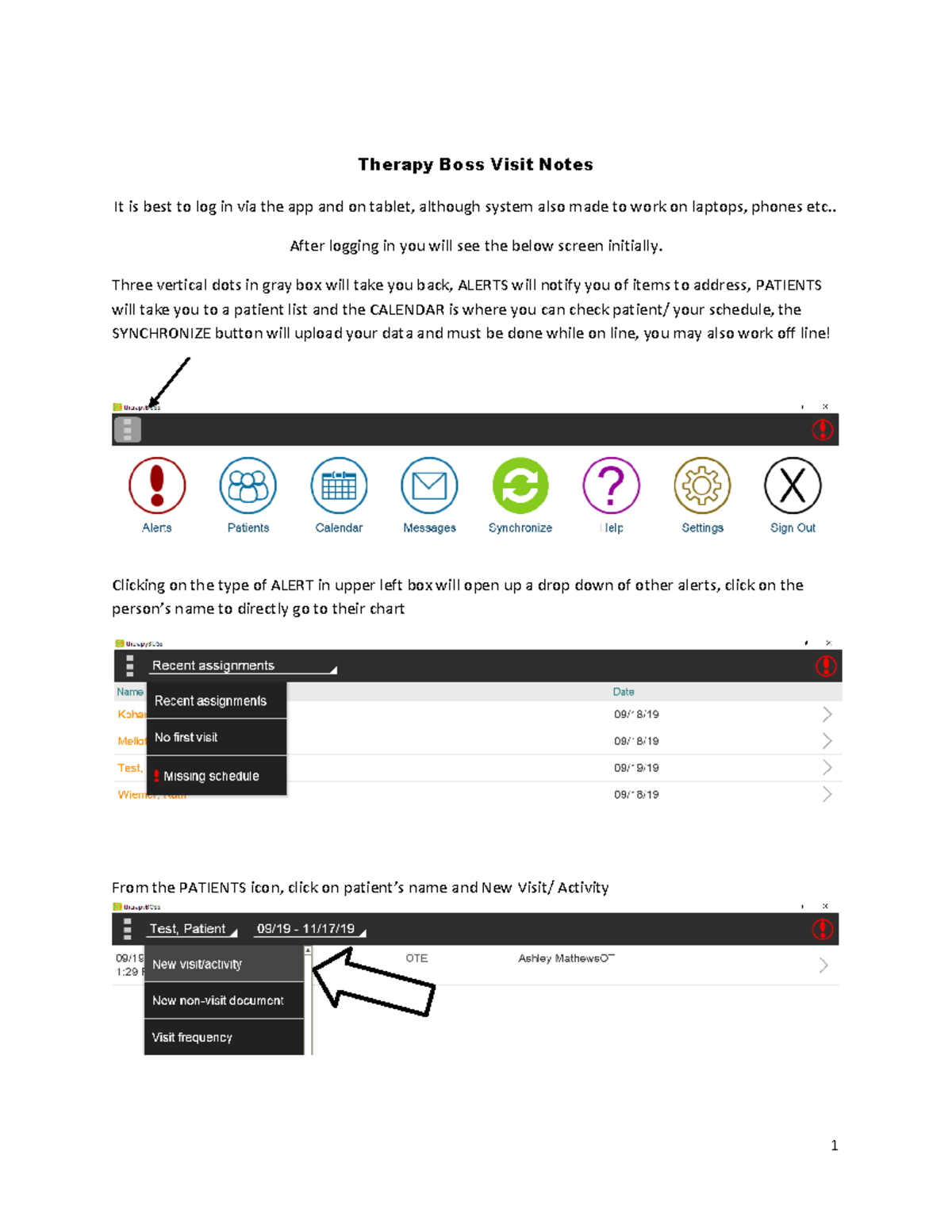 Therapy Boss Visit Note Tips docx - Therapy Boss Visit Notes It is best ...