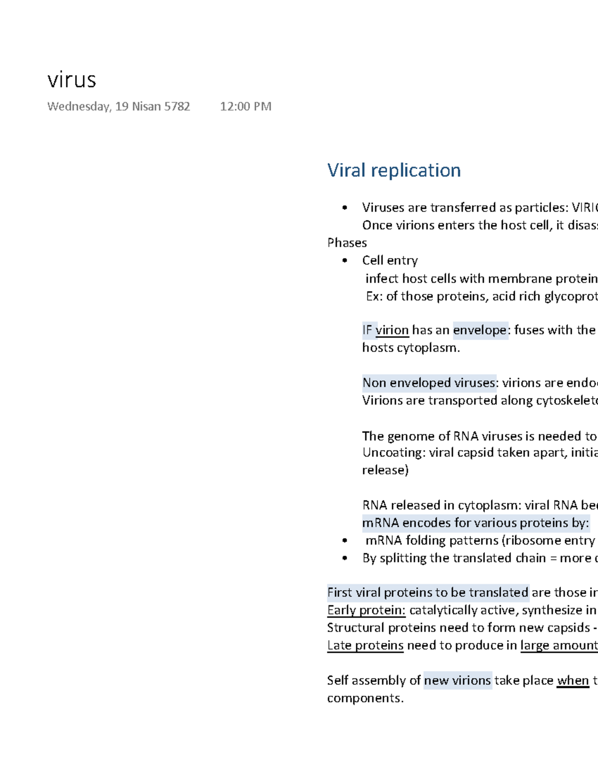 Viral replication, classification, morphology - Viral replication Viruses are transferred as ...