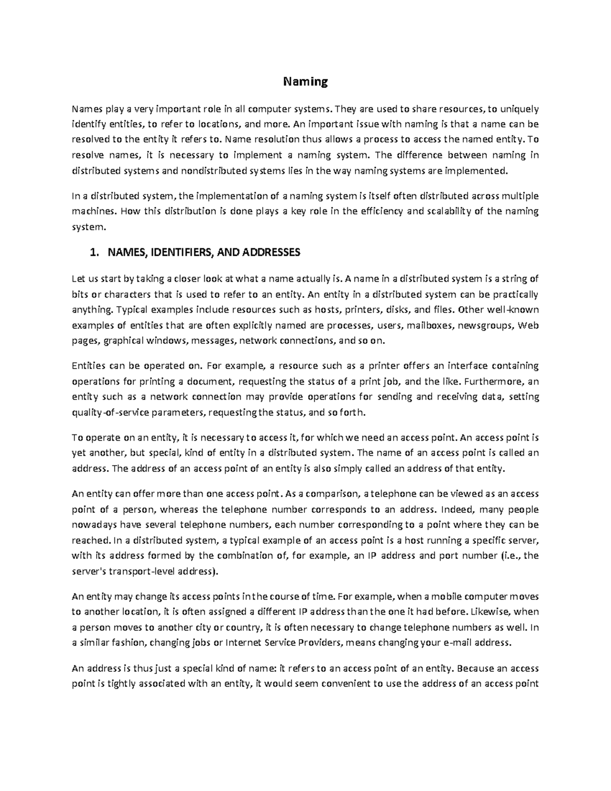 Chapter Five-Naming System for Self studying - Distributed System ...