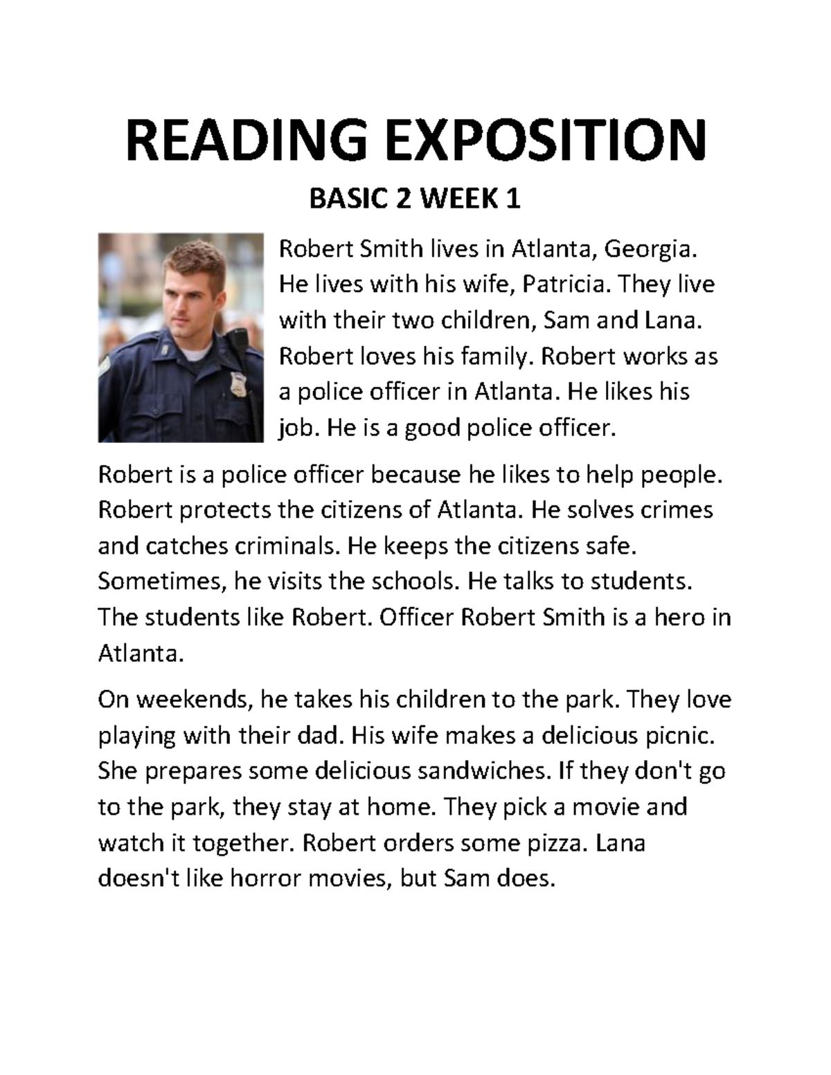 B2 W1 EXPO - Practicar ingles - READING EXPOSITION BASIC 2 WEEK 1 ...